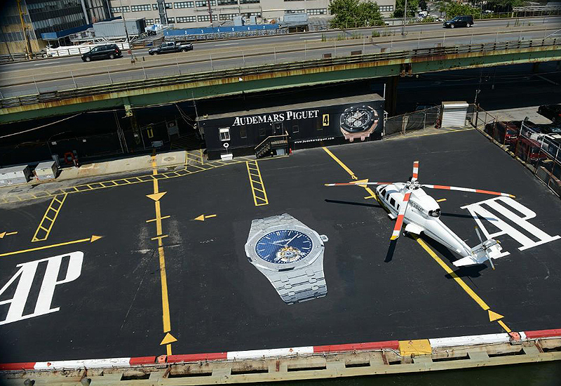 Audemars Piguet Decals Land At NYC Heliport