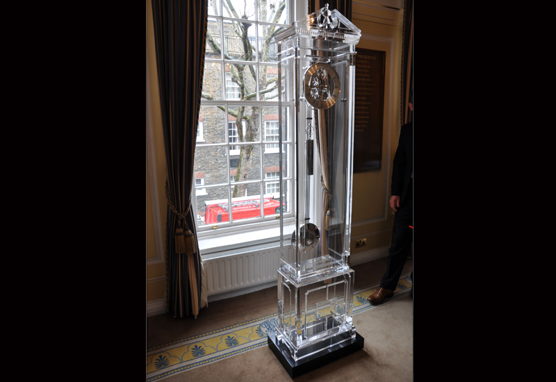 Comitti & Zone Make See-through Clock For Queen