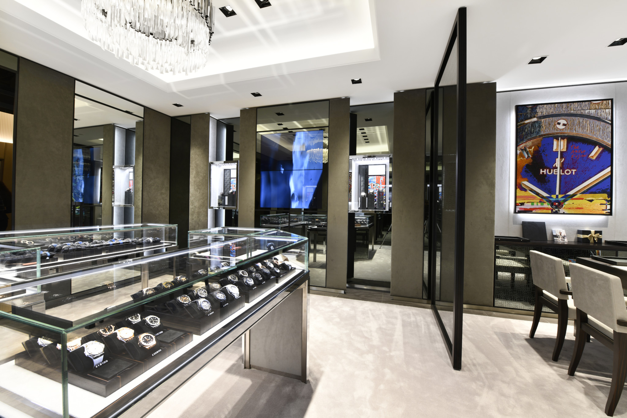 SNEAK PEEK: Harrods re-opens Hublot boutique inspired by Art of Fusion