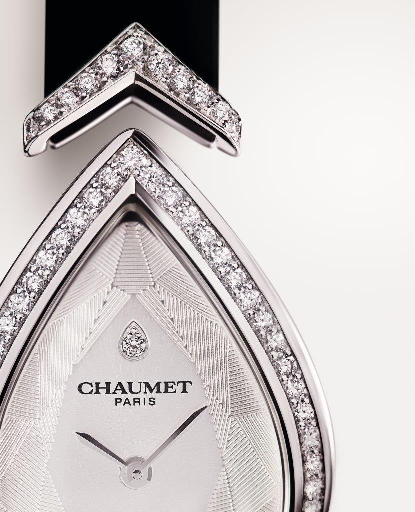 Chaumet drops pear-shaped jeweled watches - WATCHPRO USA