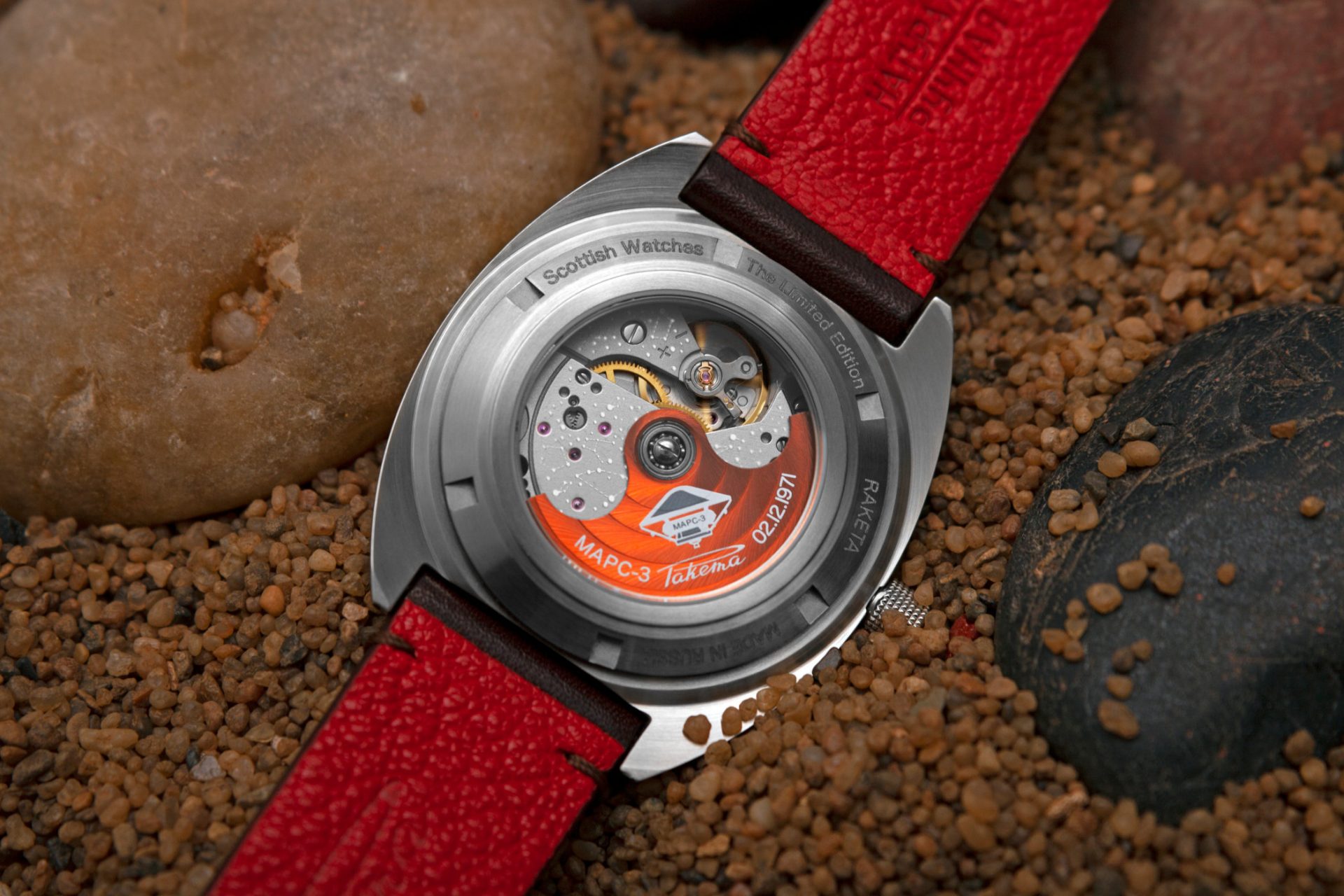 The Limited Edition And Scottish Watches Collaborate On Raketa Mars-3 ...