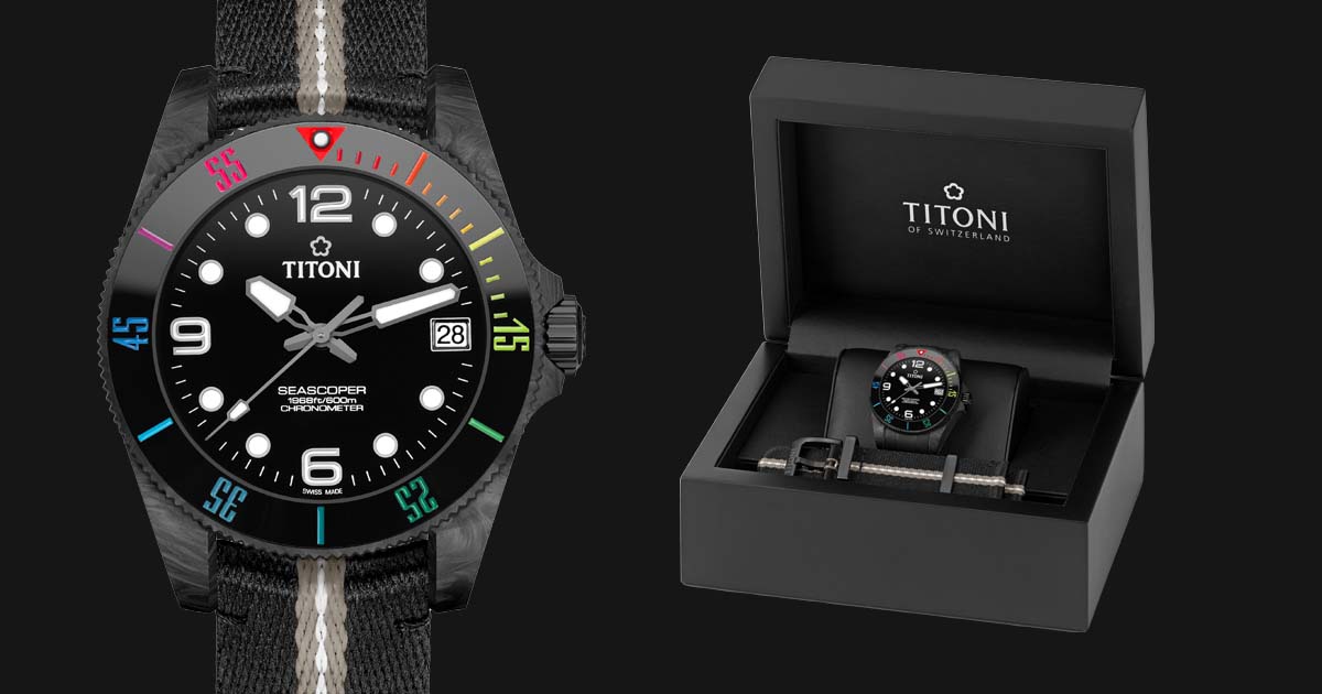 Titoni Dives Deep With Its First-ever Carbon Watch